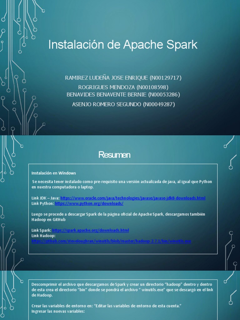 Instalacion de Apache Starks | PDF | Apache Hadoop | Apache Spark