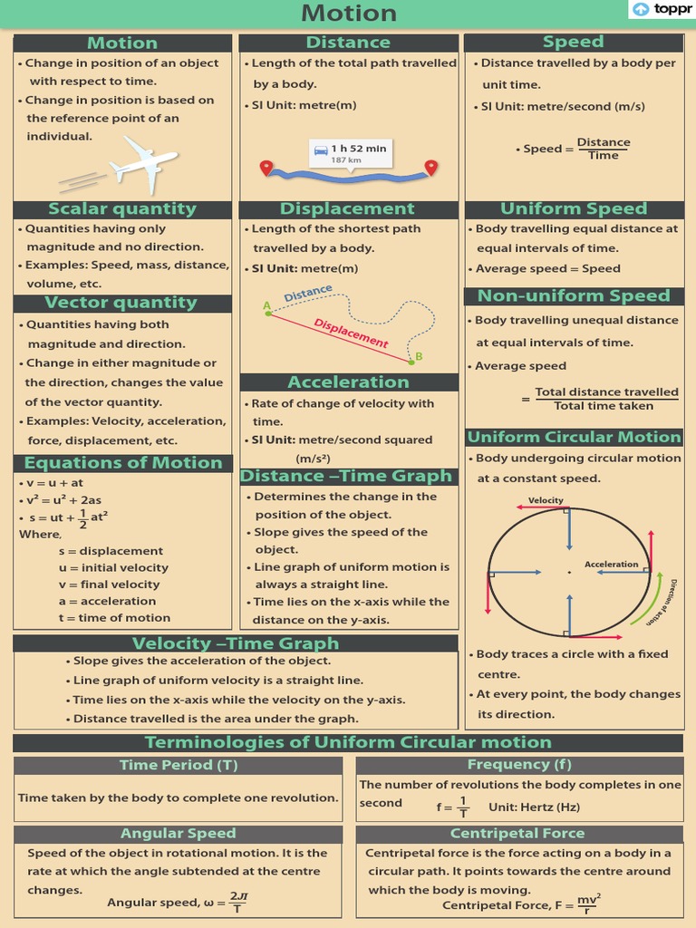 Motion | PDF | Velocity | Speed
