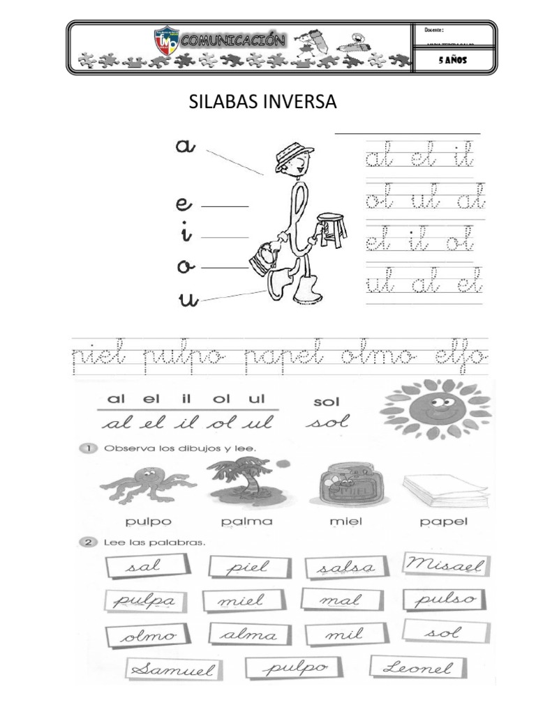 Silaba Inversas PDF | PDF