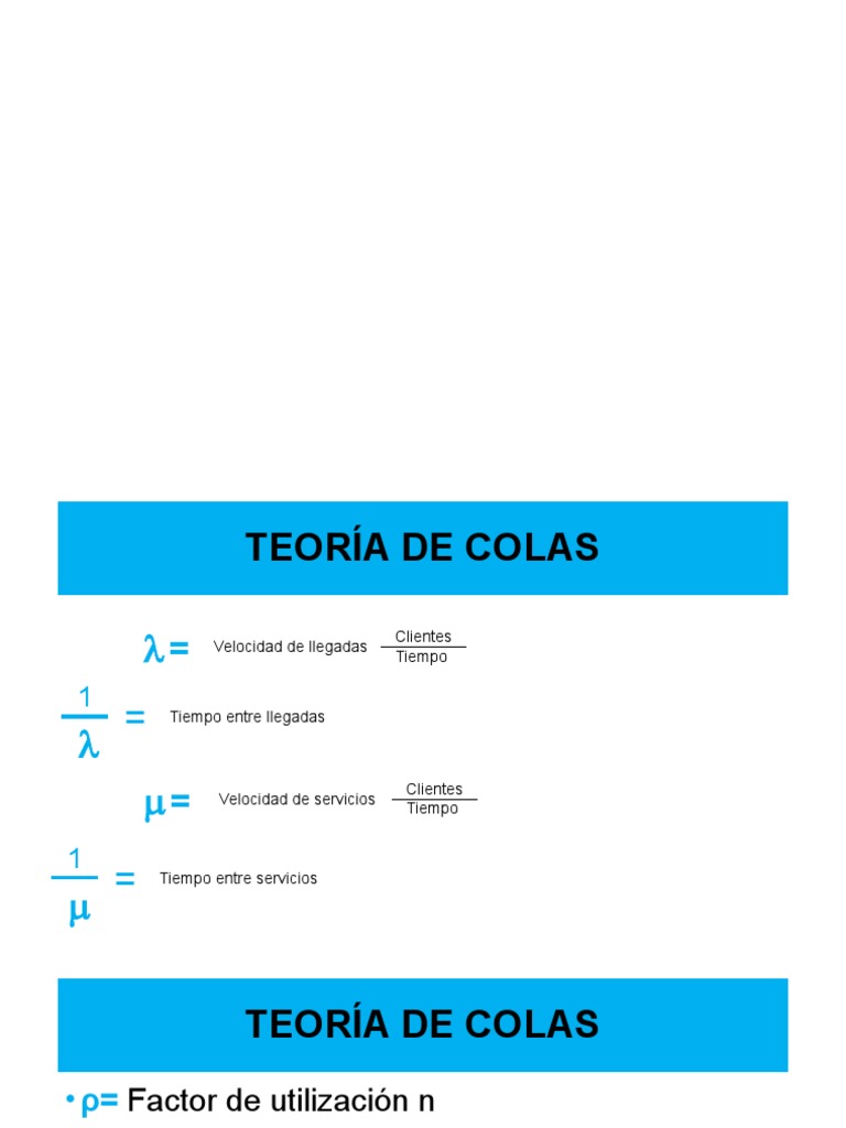 Problemas de Teoría de Colas | PDF | Probabilidad | Enseñanza de matemática