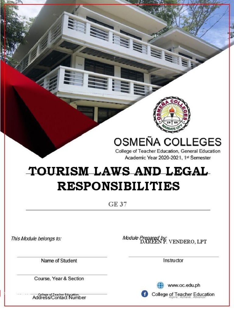 Understanding the Foundations of Tourism Laws and Legal ...