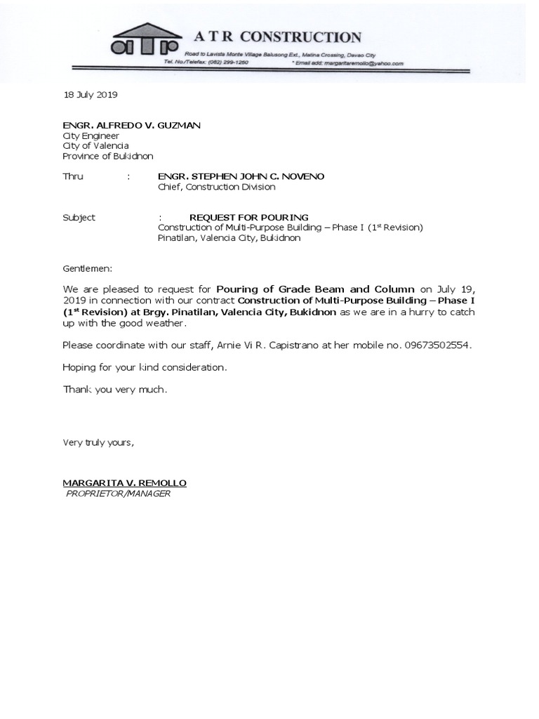 Pouring Request - 2 | PDF