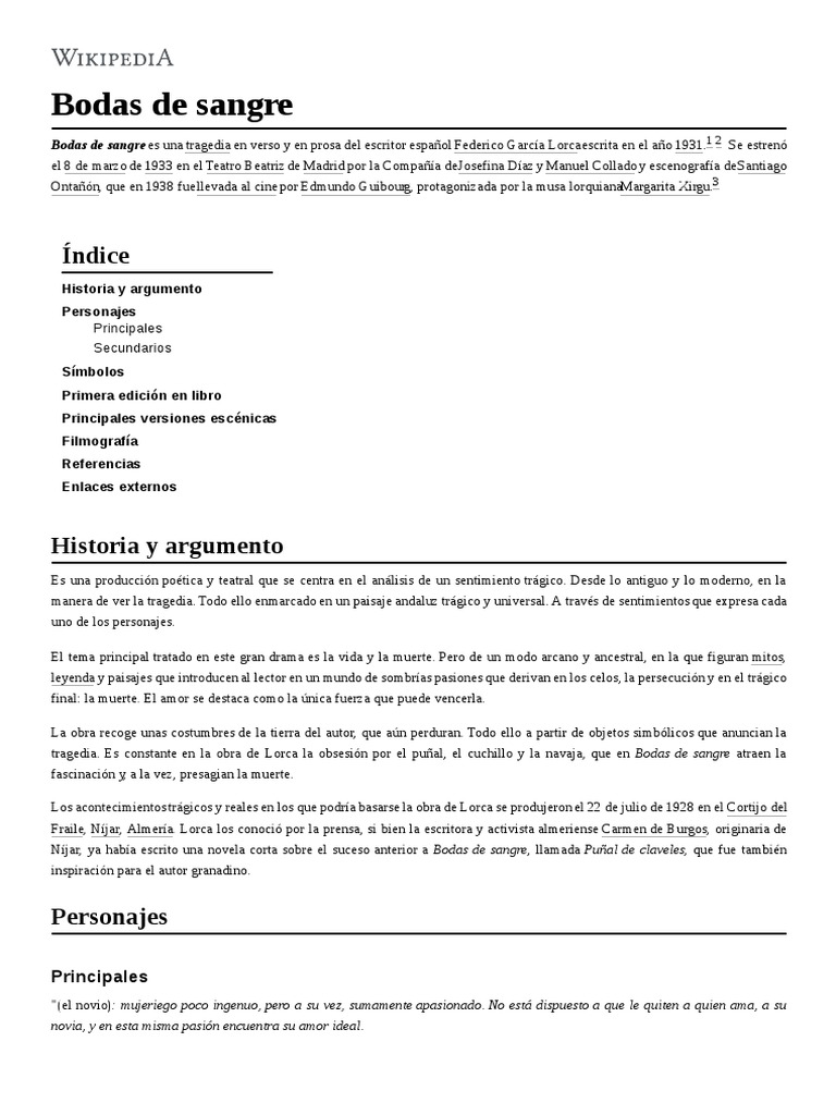 Bodas de Sangre | PDF | Cine | Teatro