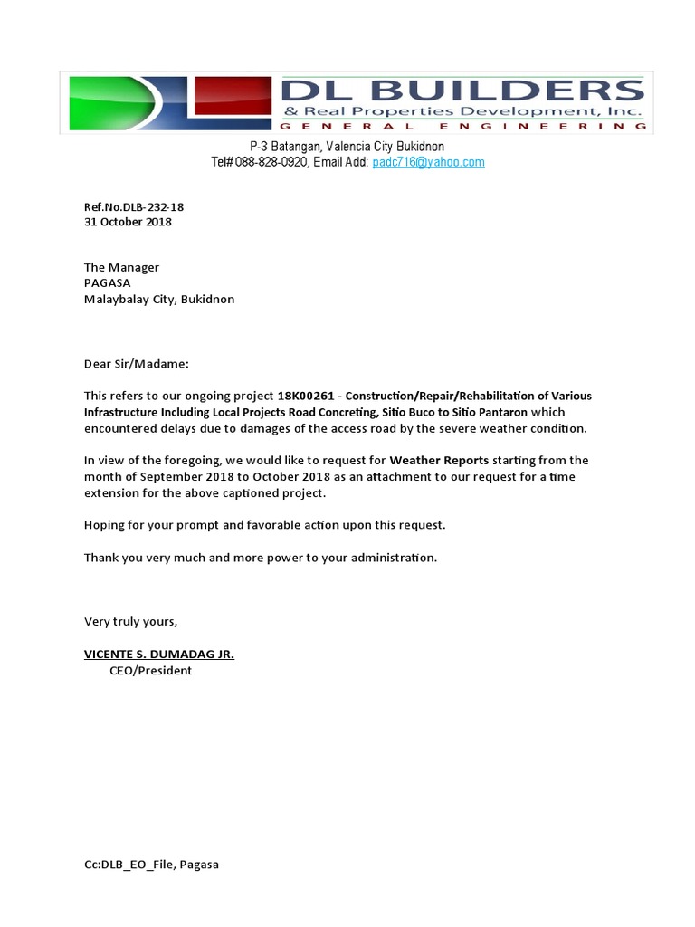 Pag Asa Letter | PDF