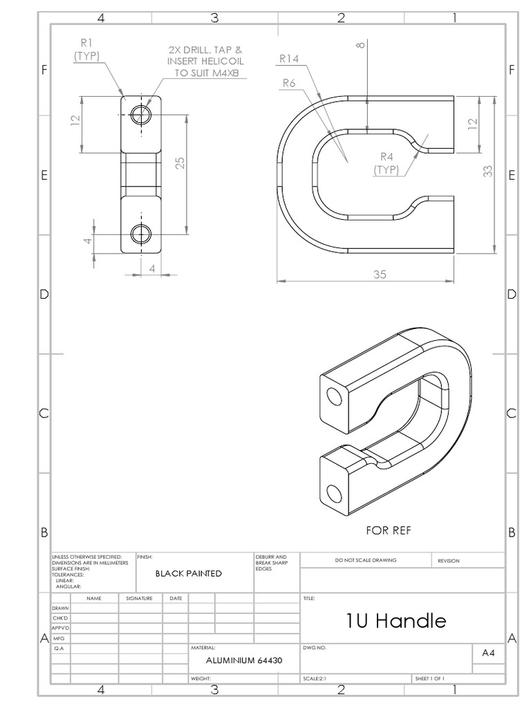 1U Handle: R1 (TYP) R14 R6 | PDF | Industrial Processes | Crafts