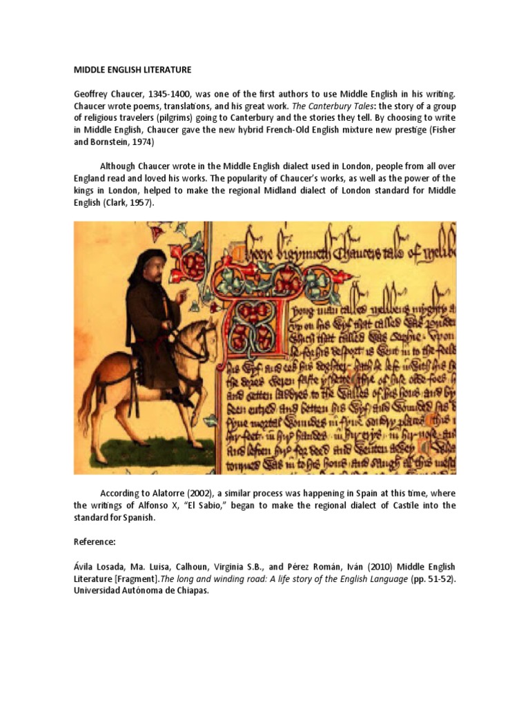 Chaucer and the Rise of Middle English | PDF