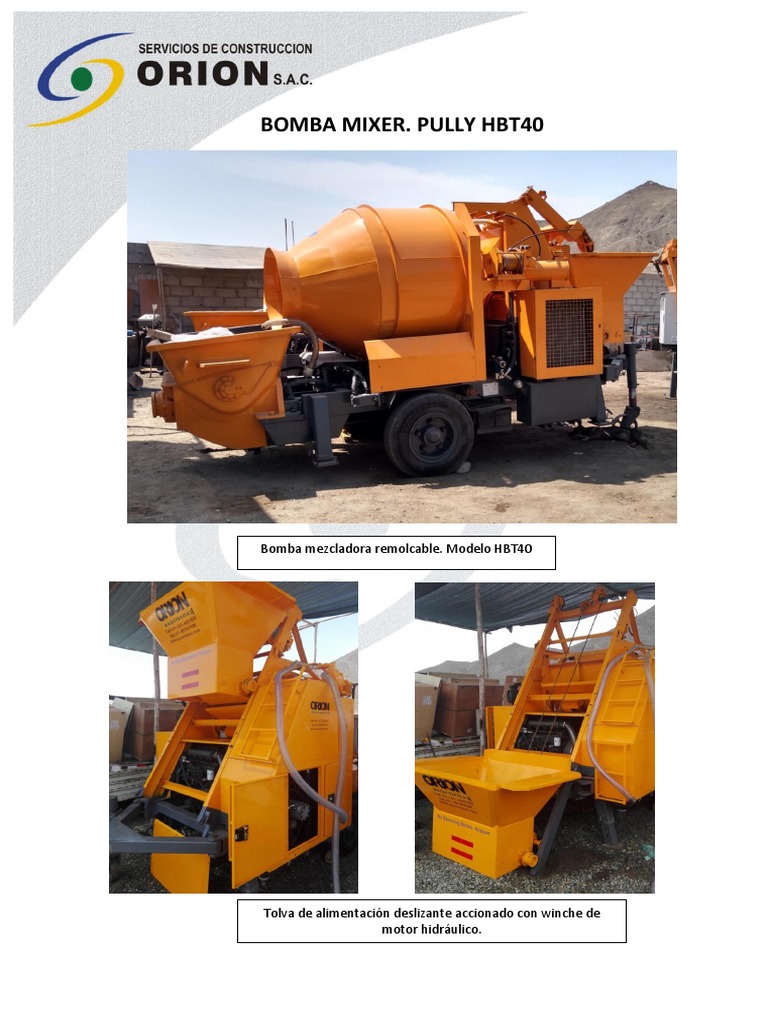 Presentacion Bomba Mixer | PDF