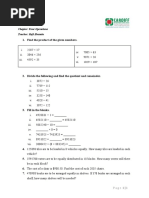 Worksheet-4 - (Class-IV) - Four Operations PDF | PDF | Teaching Methods ...