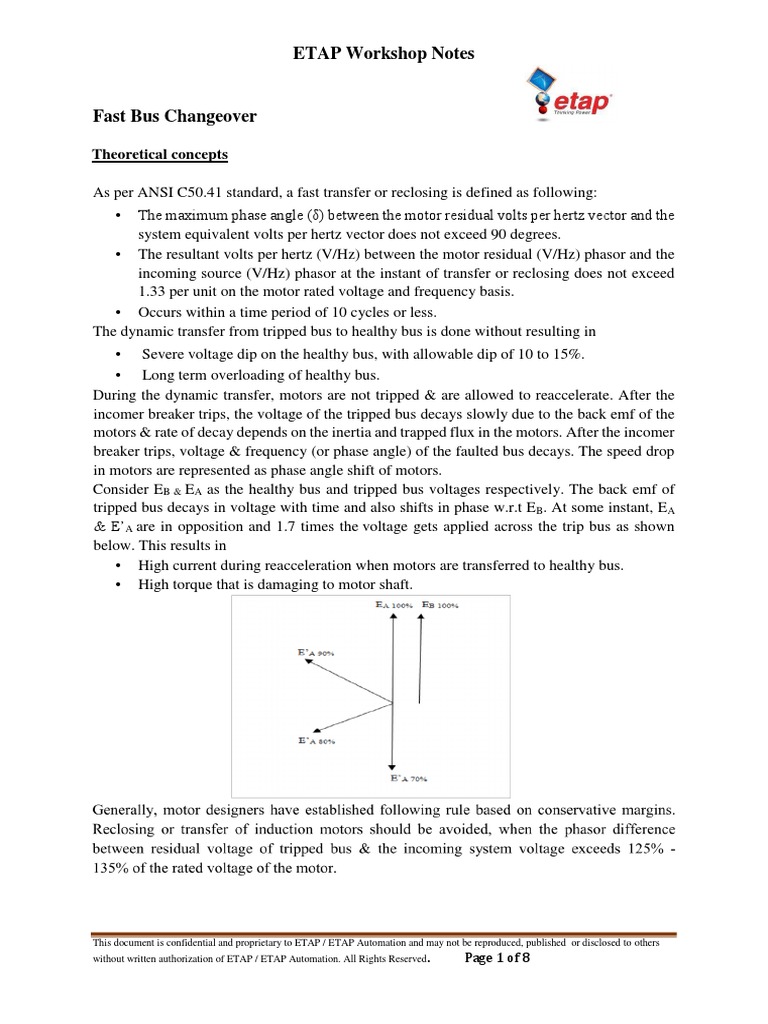 Fast Bus Changeover PDF | PDF | Hertz | Volt