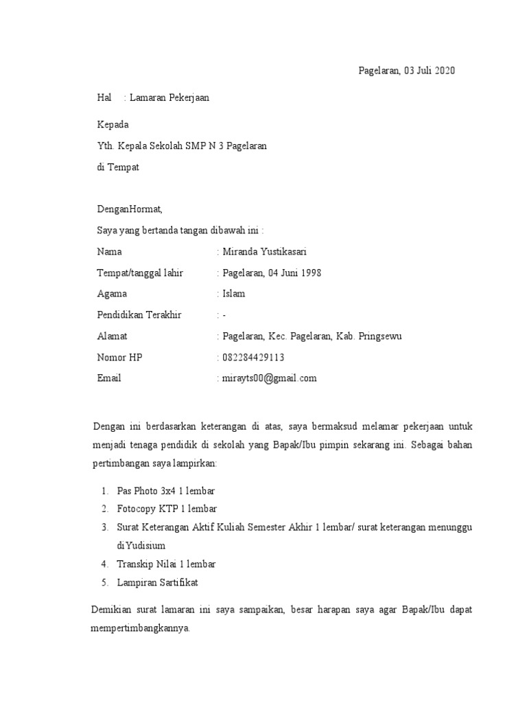 CV Miranda | PDF | Kesehatan Holistik