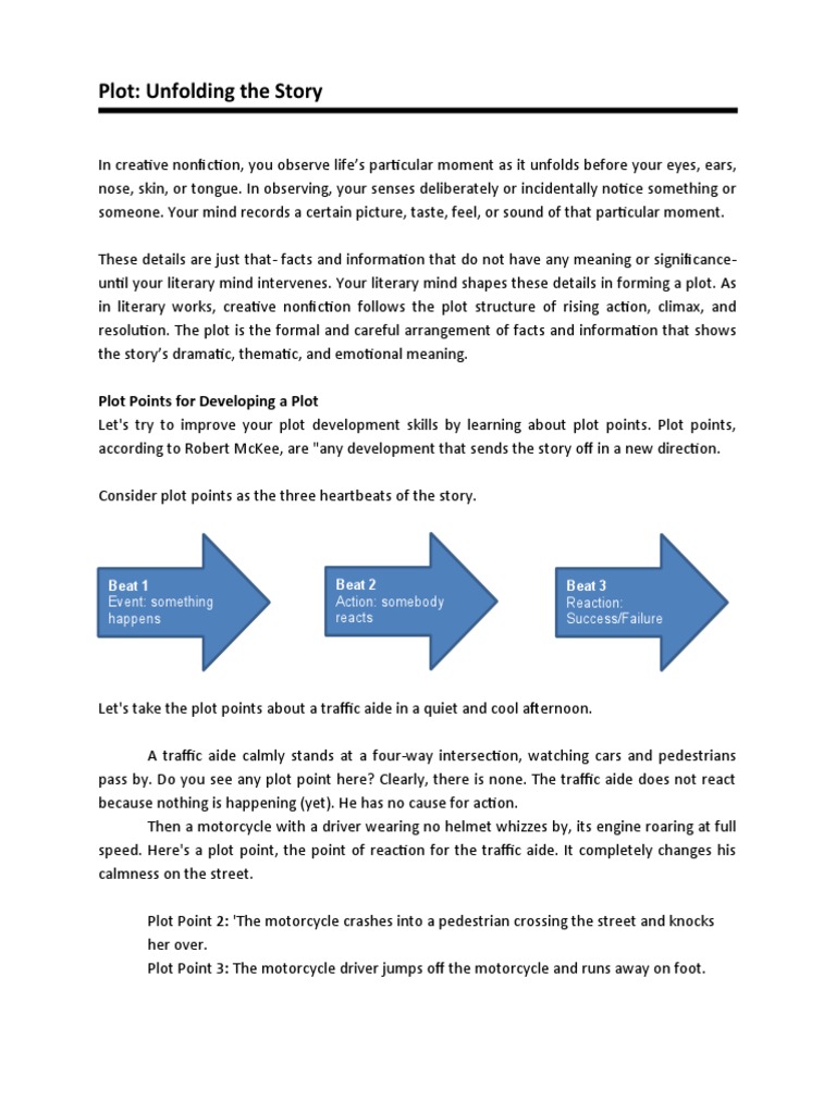 Plot-Unfolding The Story | PDF | The Lord Of The Rings | Traffic