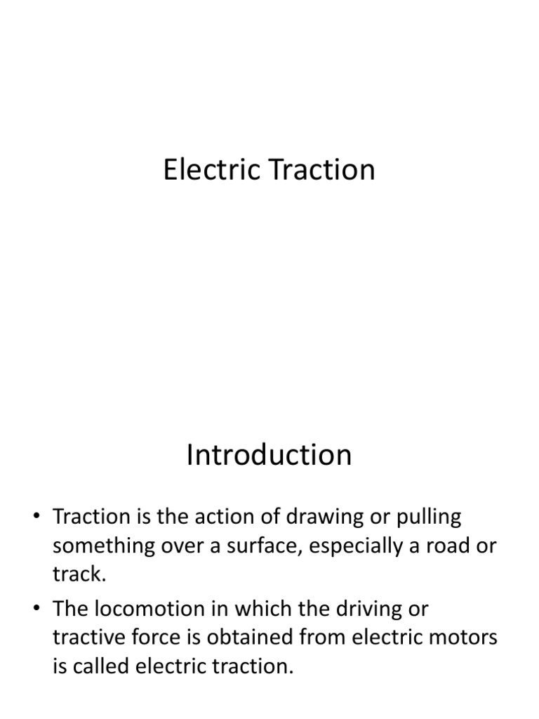 Electric Traction PDF | PDF | Electric Motor | Locomotives