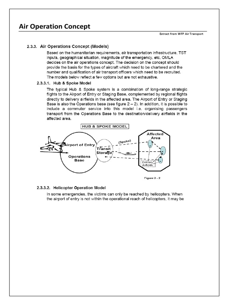 LOG-4-5-AIR OPS-Air Ops Concept-Models | PDF