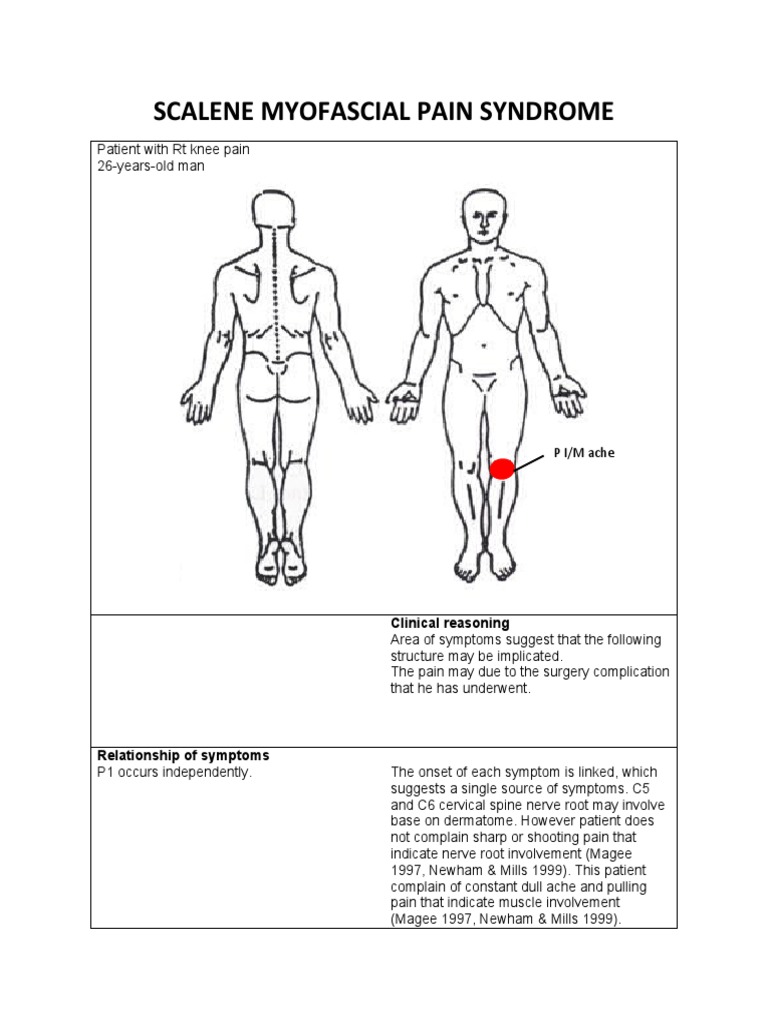 Scalene Myofascial Pain Syndrome: Clinical Reasoning | PDF | Shoulder ...