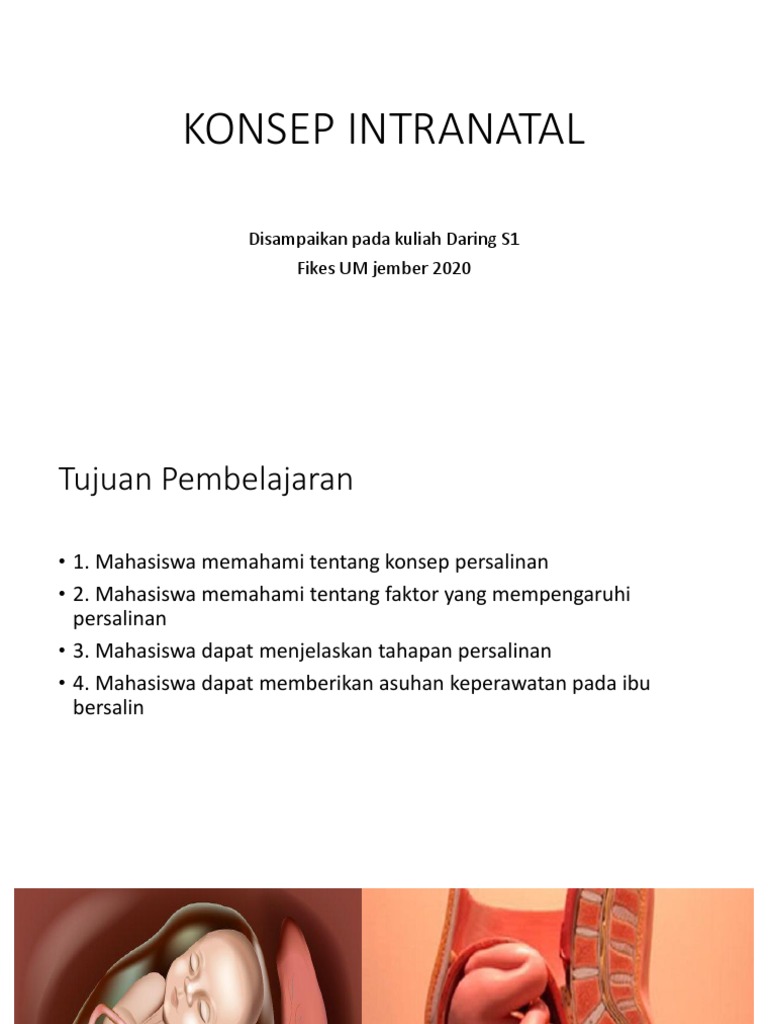 1 Konsep Intranatal | PDF