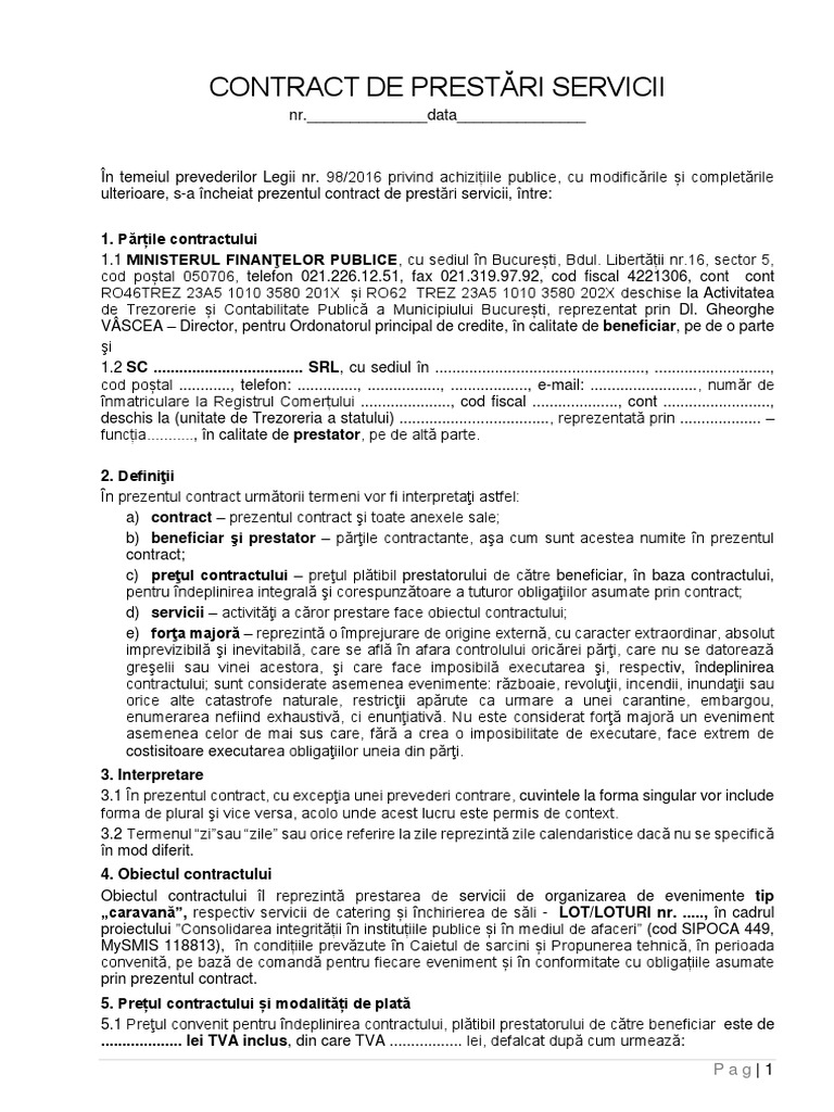 Reziliere Contract Inchiriere Anaf Model PDF | PDF
