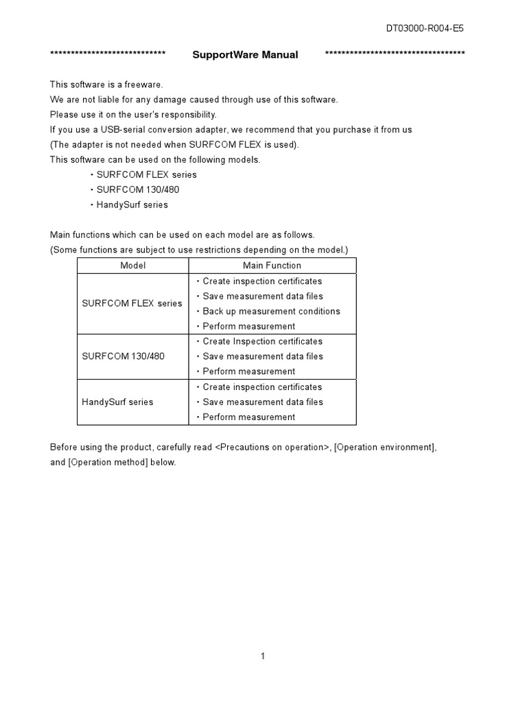 SupportWare Manual for SURFCOM Models | PDF | Computer File | Microsoft ...