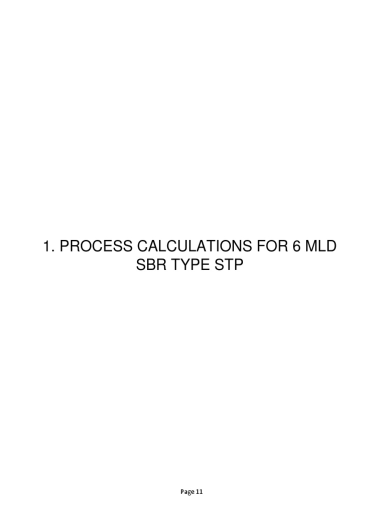 SBR - 6 MLD | PDF | Liquids | Civil Engineering