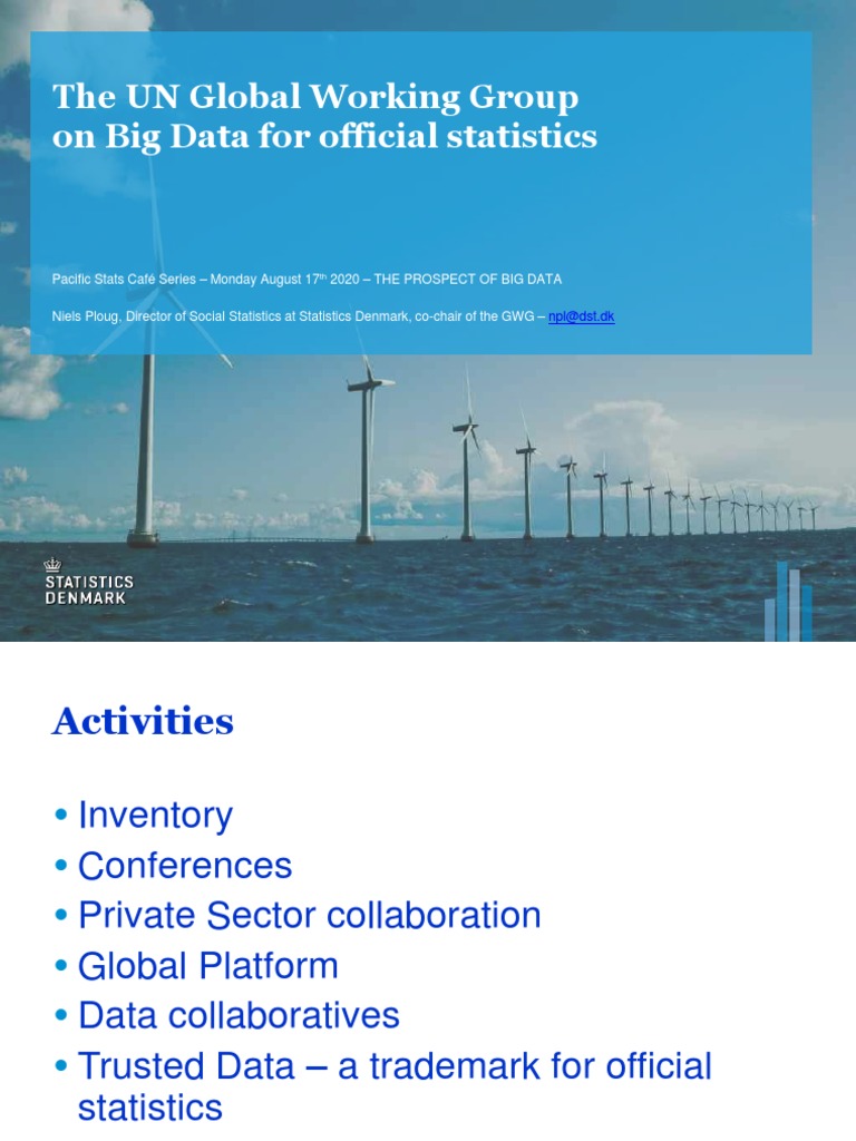 The UN Global Working Group On Big Data For Official Statistics | PDF ...