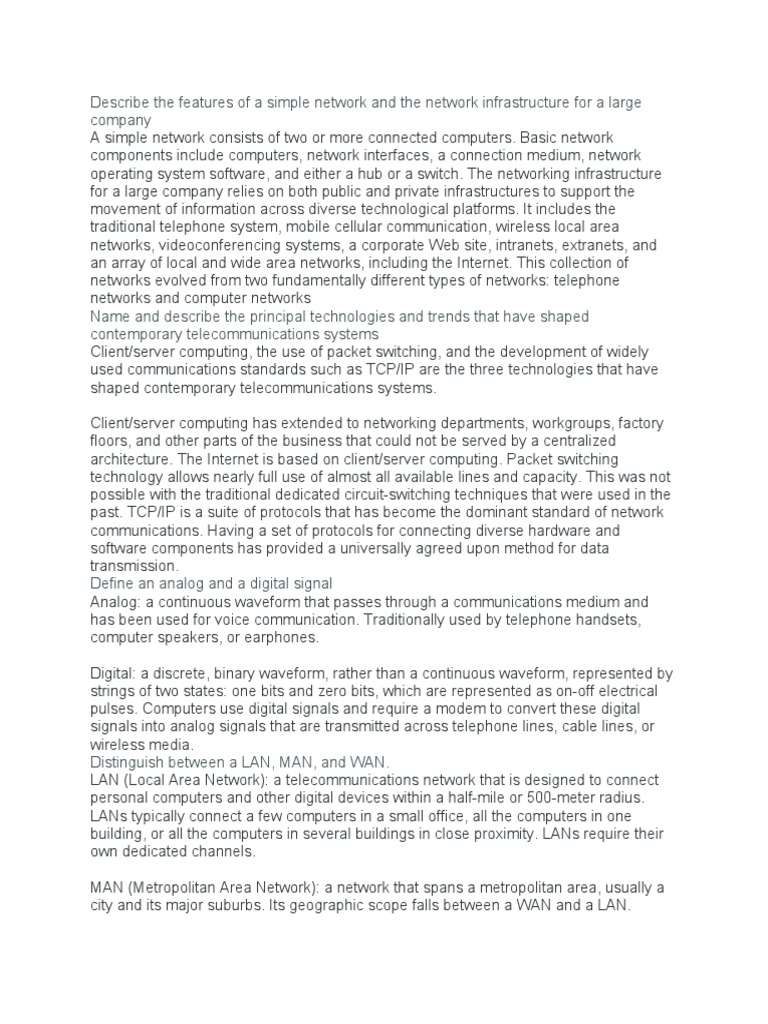 Network Infrastructure Basics | PDF | Computer Network | Wide Area Network