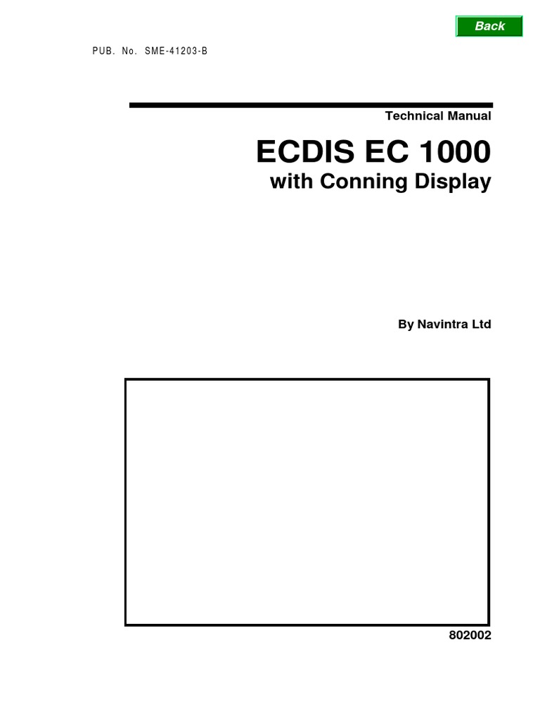 Ecdis Ec 1000: With Conning Display | PDF | Navigation | Equipment