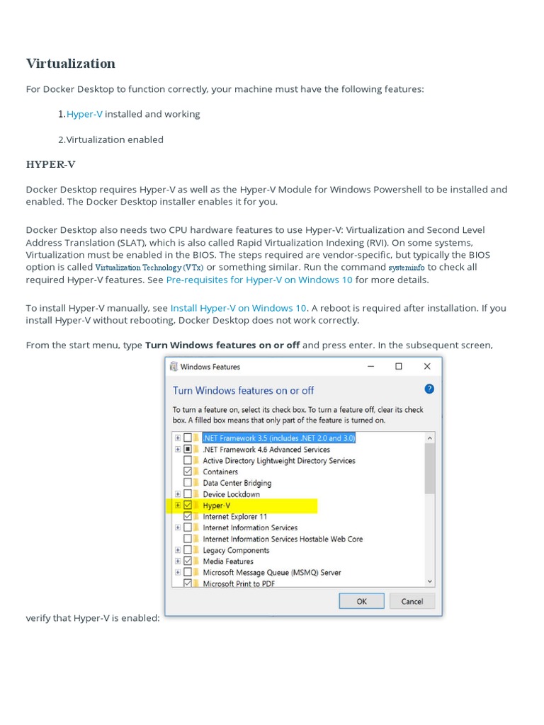 NAV Docker Documentation | PDF | Hyper V | Virtualization