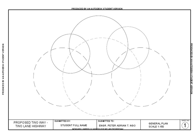 Proposed Two Way - Two Lane Highway: Produced by An Autodesk Student ...