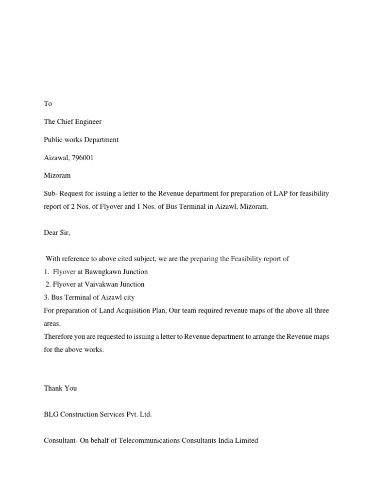 Letter To PWD PDF | PDF