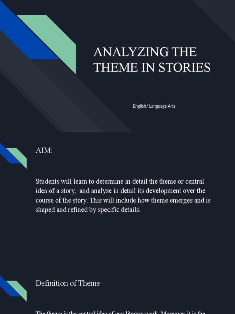Analyzing Themes in Literature | PDF | Subject (Grammar) | Word