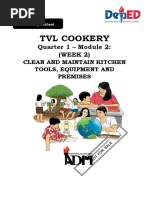 Grade 11 - Cookery-Week 1 | PDF | Disinfectant | Kitchen Utensil