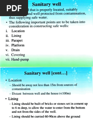 Sanitary Well Diagram