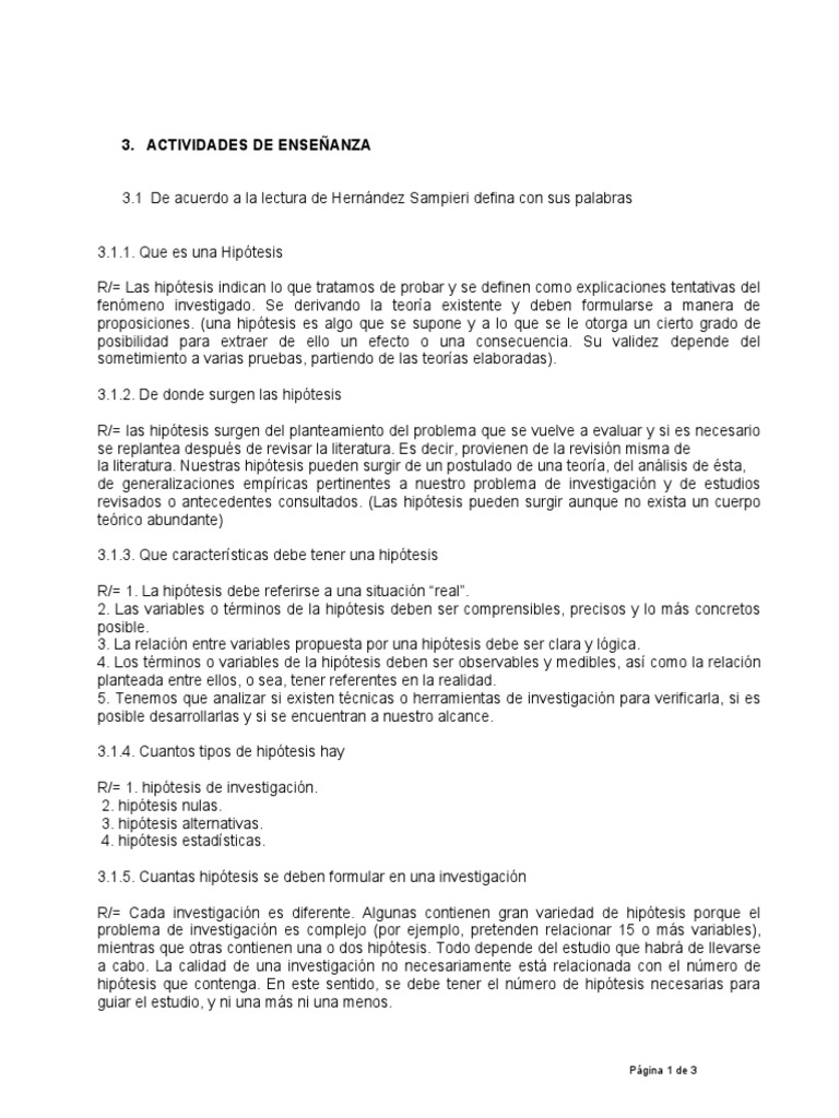 Guia No 4 Hipotesis y Variables Oka Junio | PDF | Hipótesis ...