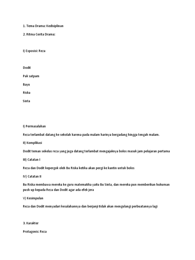 Naskah Drama SBK | PDF