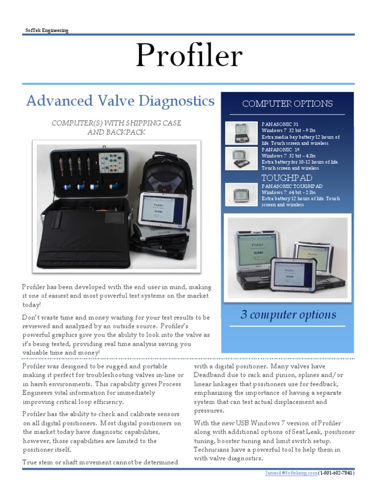 Profiler: Advanced Valve Diagnostics | PDF | Usb | Databases