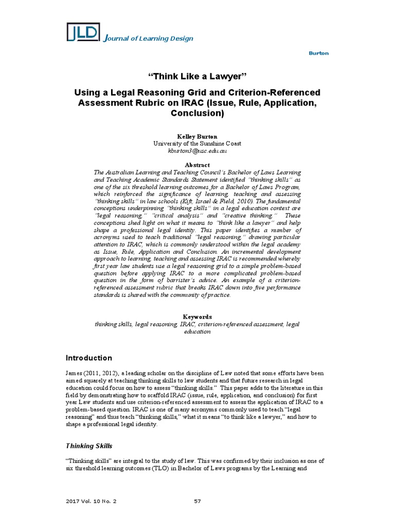 Using IRAC Grid | PDF | Critical Thinking | Reason