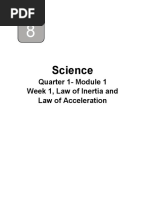Quarter 1 Module 2 Science 8 | PDF | Force | Newton's Laws Of Motion