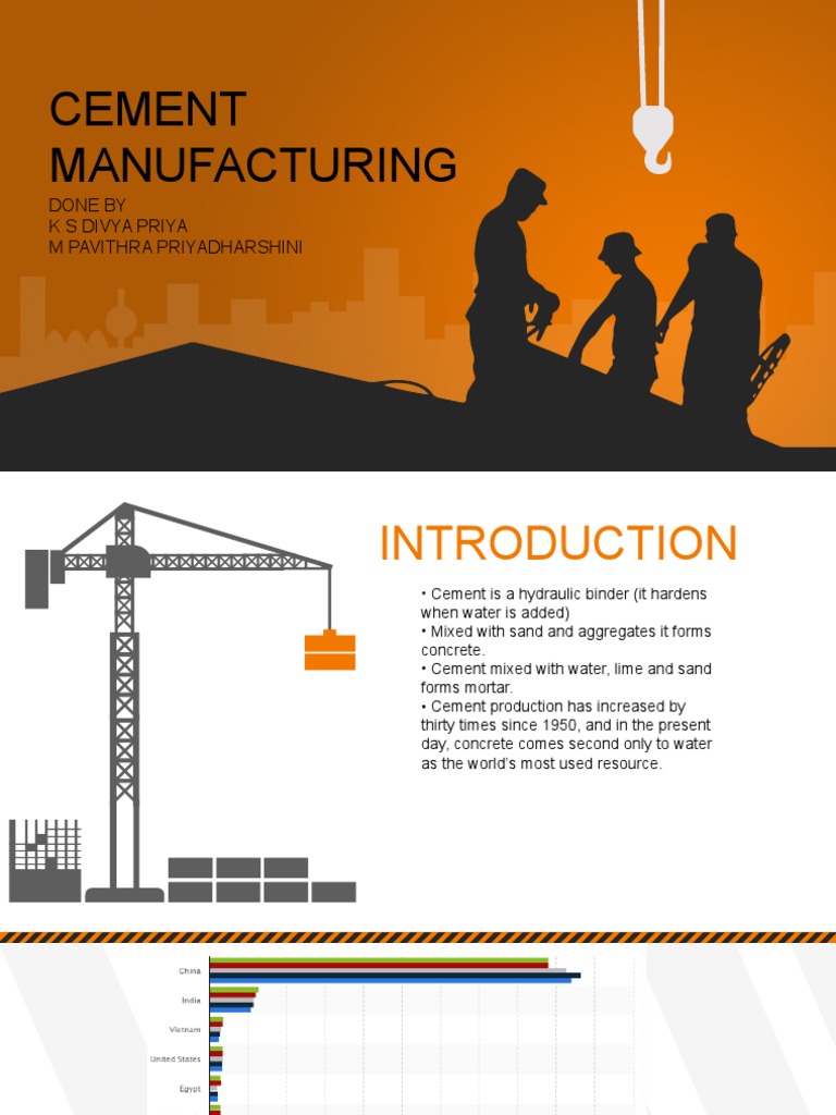 Cement Manufacturing Overview | PDF | Cement | Mill (Grinding)