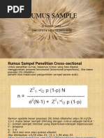 Rumus Penentuan Jumlah Sampel Penelitian | PDF