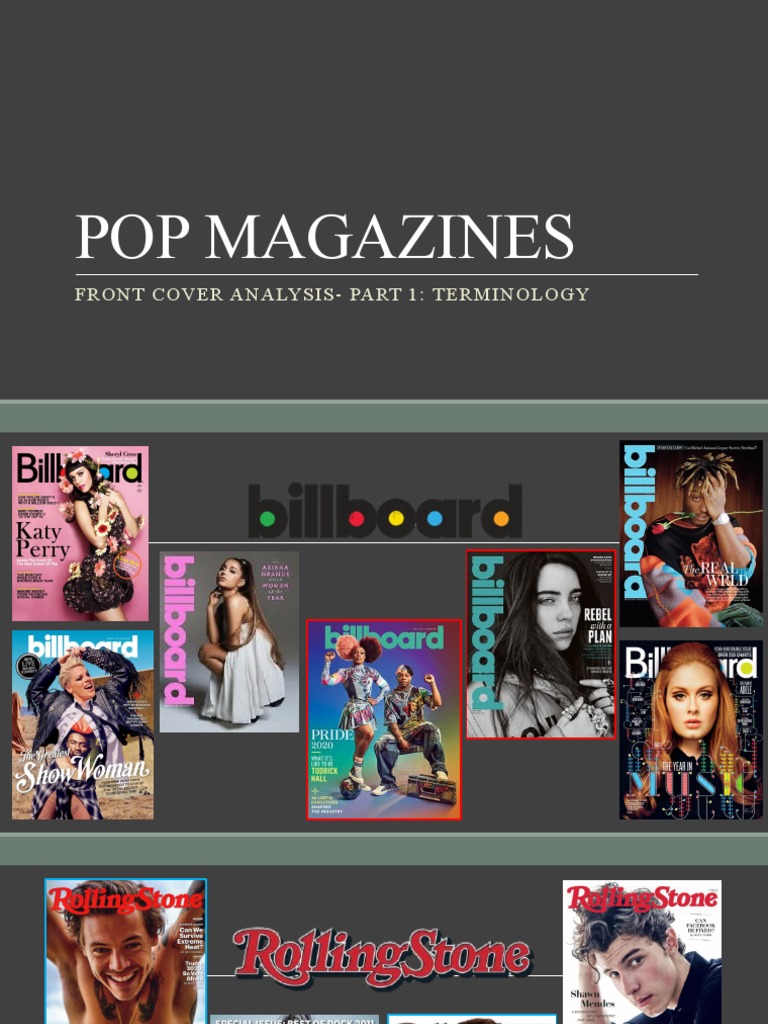 Pop Magazines: Front Cover Analysis-Part 1: Terminology | Download Free ...