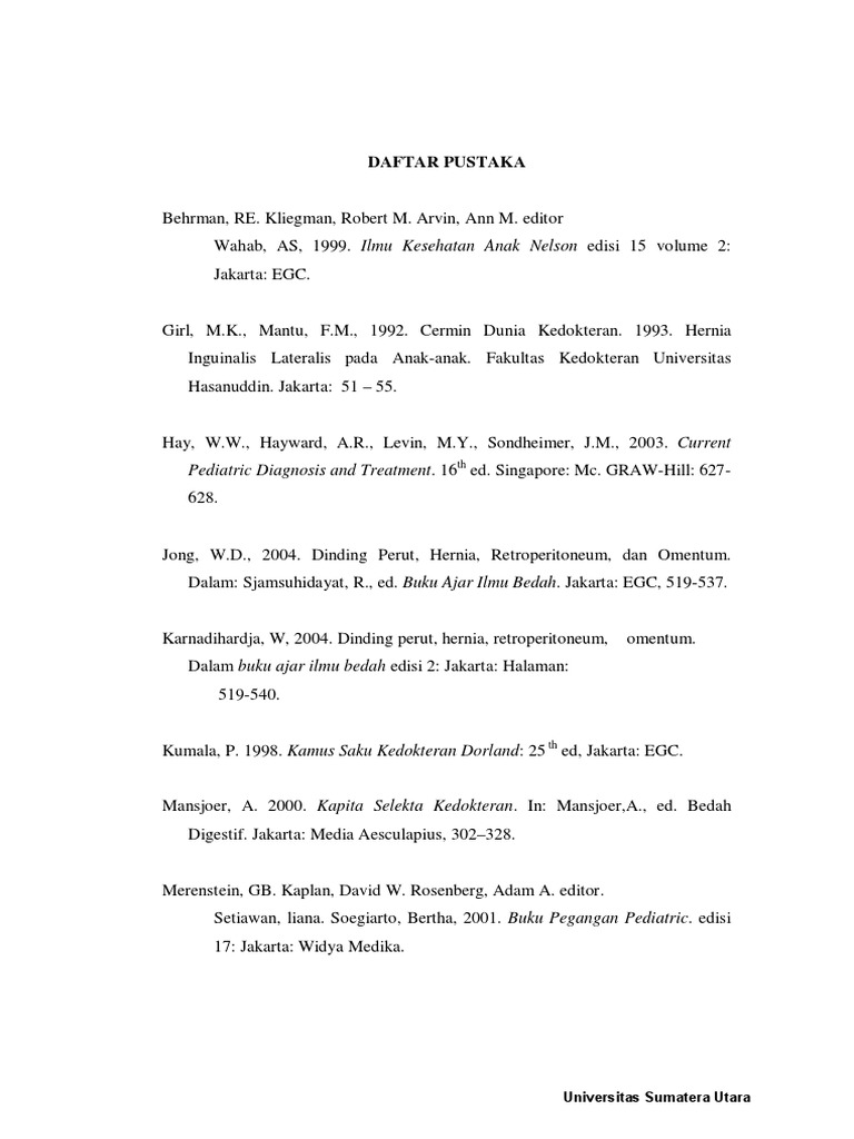 Dapus Hernia PDF | PDF