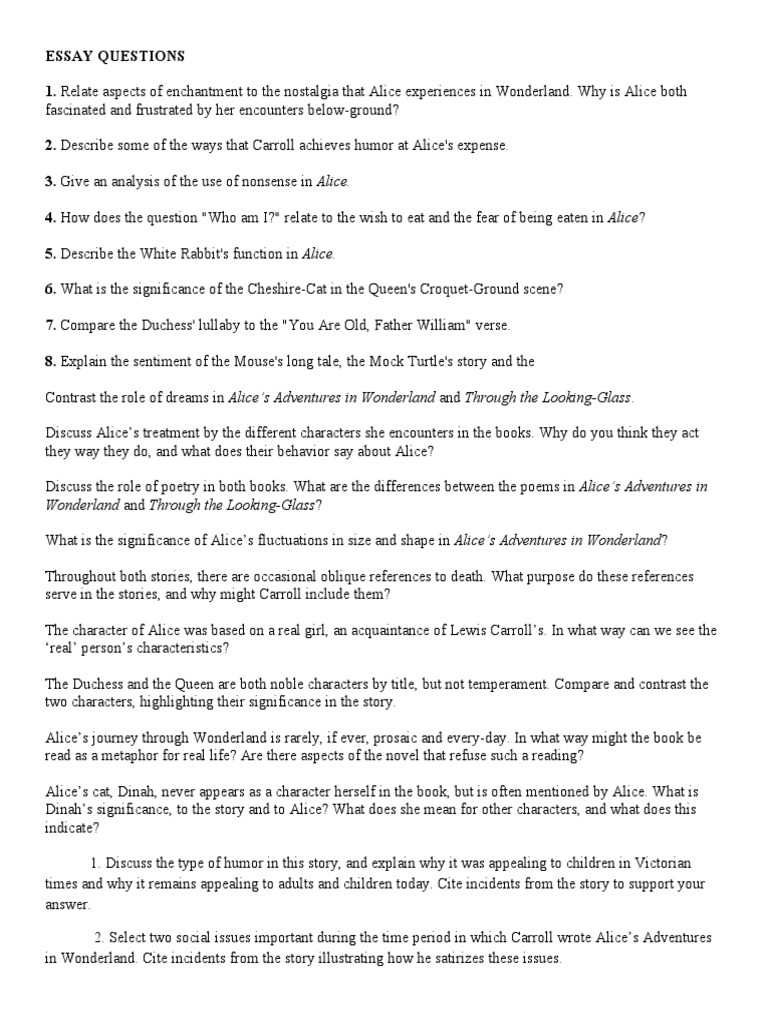 Wonderland and Through The Looking-Glass? | PDF | Through The Looking ...