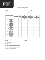 Role Play Rubrics | PDF