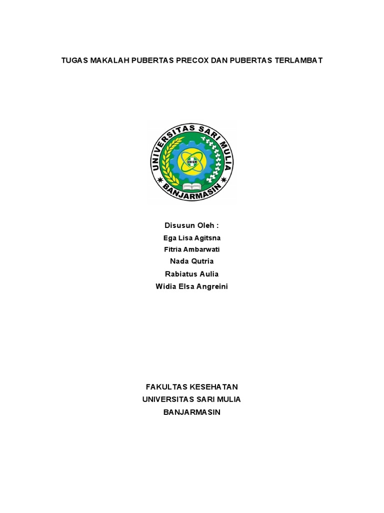 Makalah Pubertas Perkoks Dan Keterlambatan Pubertas | PDF | Pengembangan Diri | Sains & Matematika