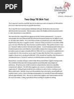 Mantoux Tuberculin Skin Test Record Form: Patient Information | PDF