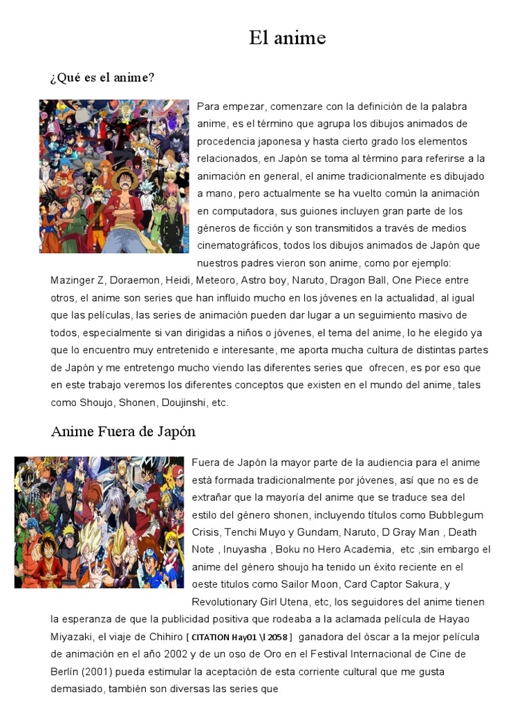 El Anime | PDF | Anime | Manga