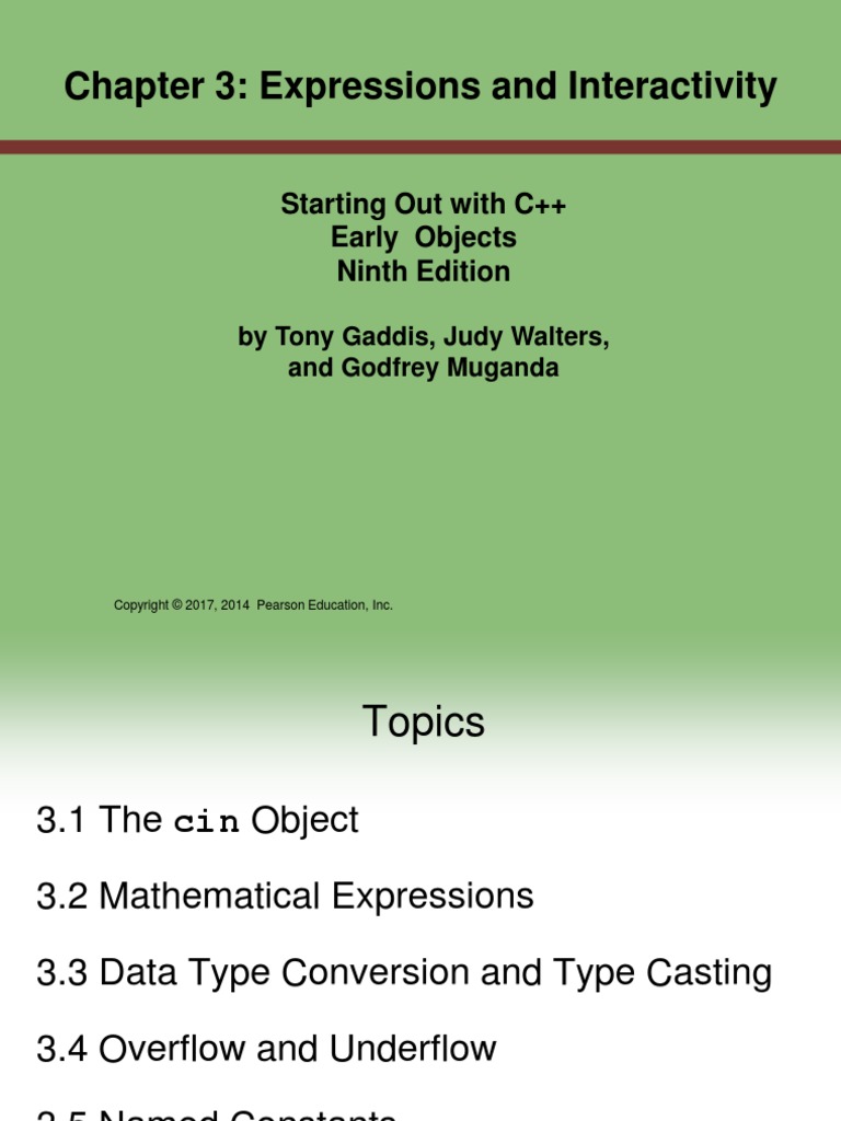 Chapter03 - Expressions, Input, Output and Data Type Conversions | PDF | String (Computer ...