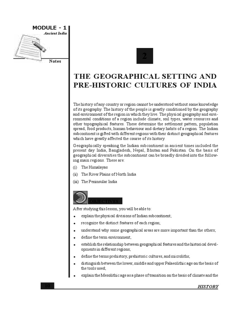 History of India | PDF | Paleolithic | Stone Age