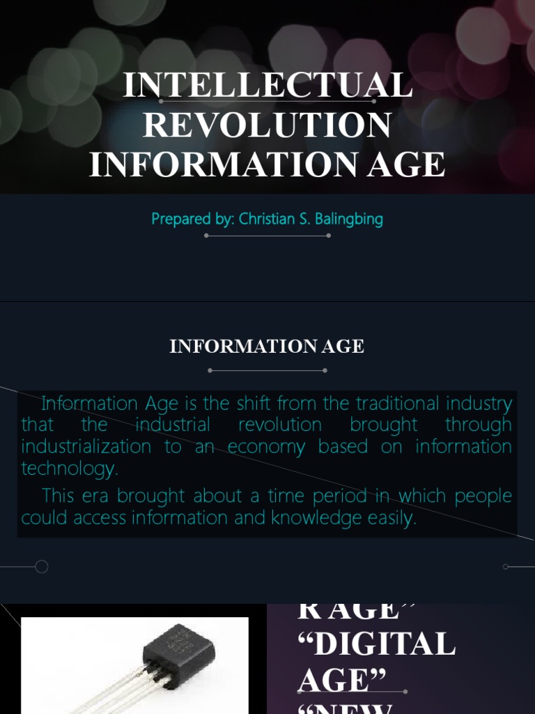 Intellectual Revolution - Information Age | PDF | Information Age ...