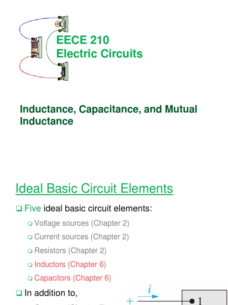 Chapter 6 - Inductance, Capacitance, and Mutual Inductance PDF | PDF ...