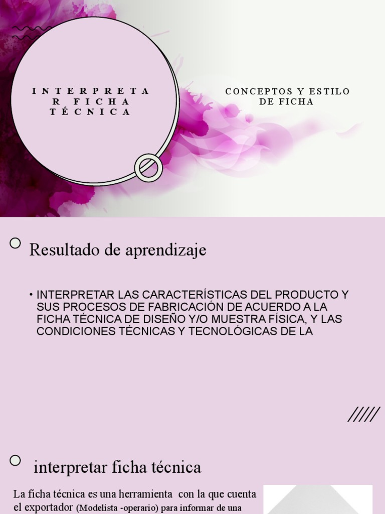 Interpretar ficha técnica | PDF